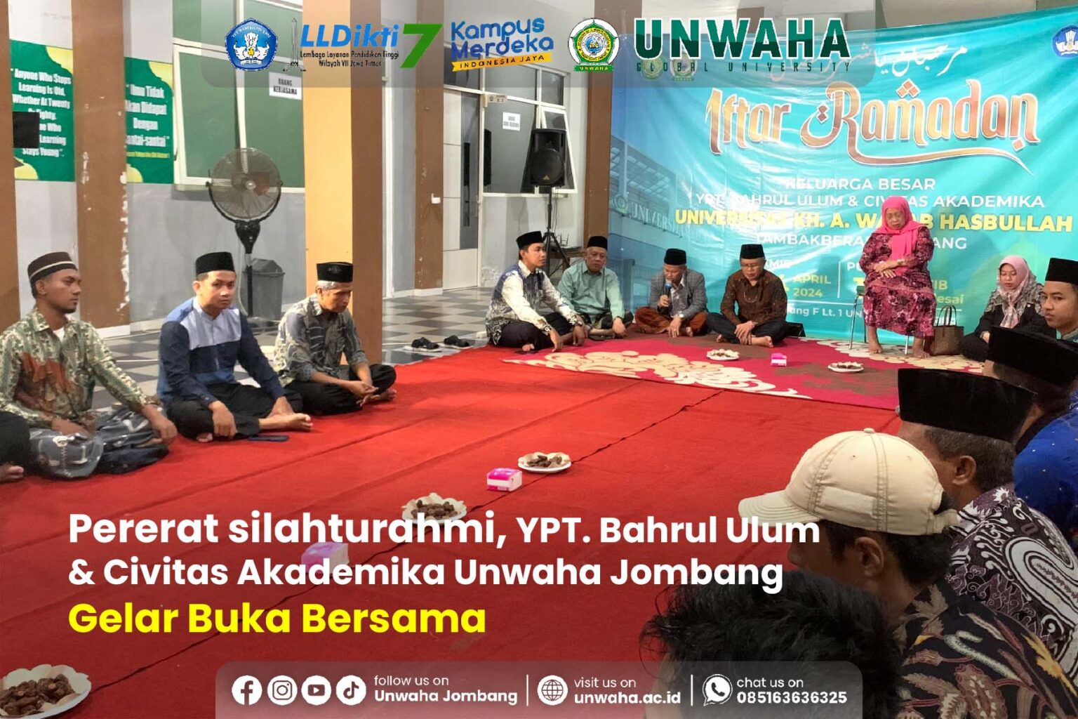 Pererat silahturahmi, YPT. Bahrul Ulum dengan Pimpinan dan Civitas Akademika Unwaha Jombang ...